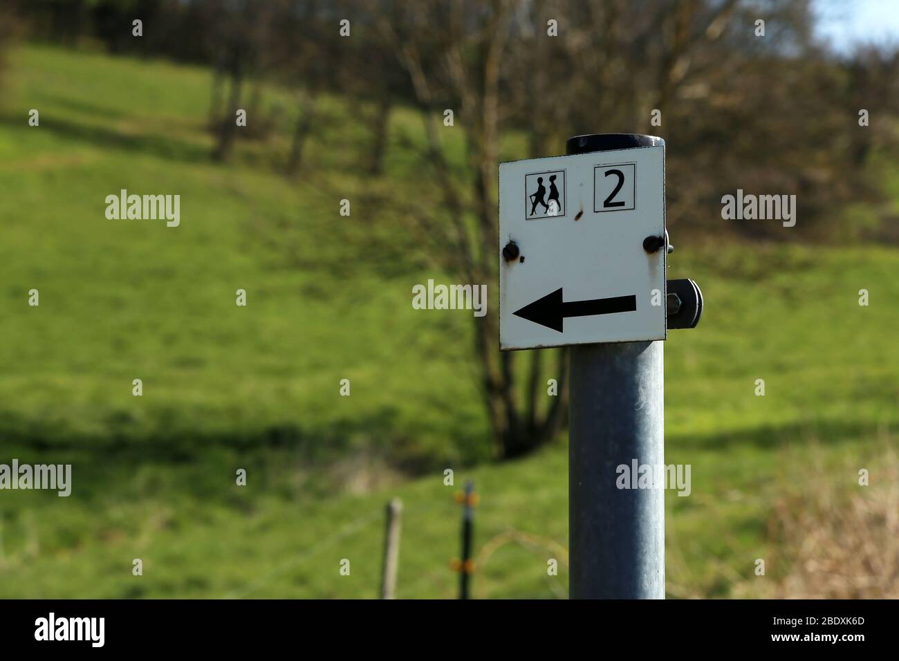 The sign is a route pointer for travellers Stock Photo - Alamy