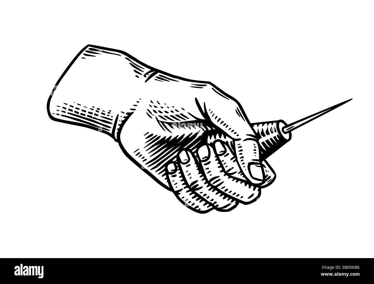 Awl logo design Stock Vector Images - Alamy