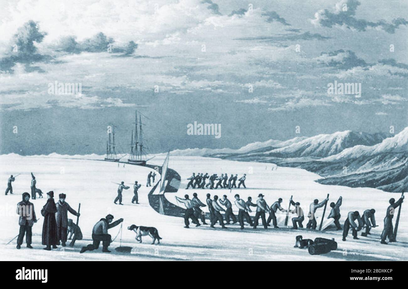 William Parry Arctic Expedition, 1819 Stock Photo - Alamy