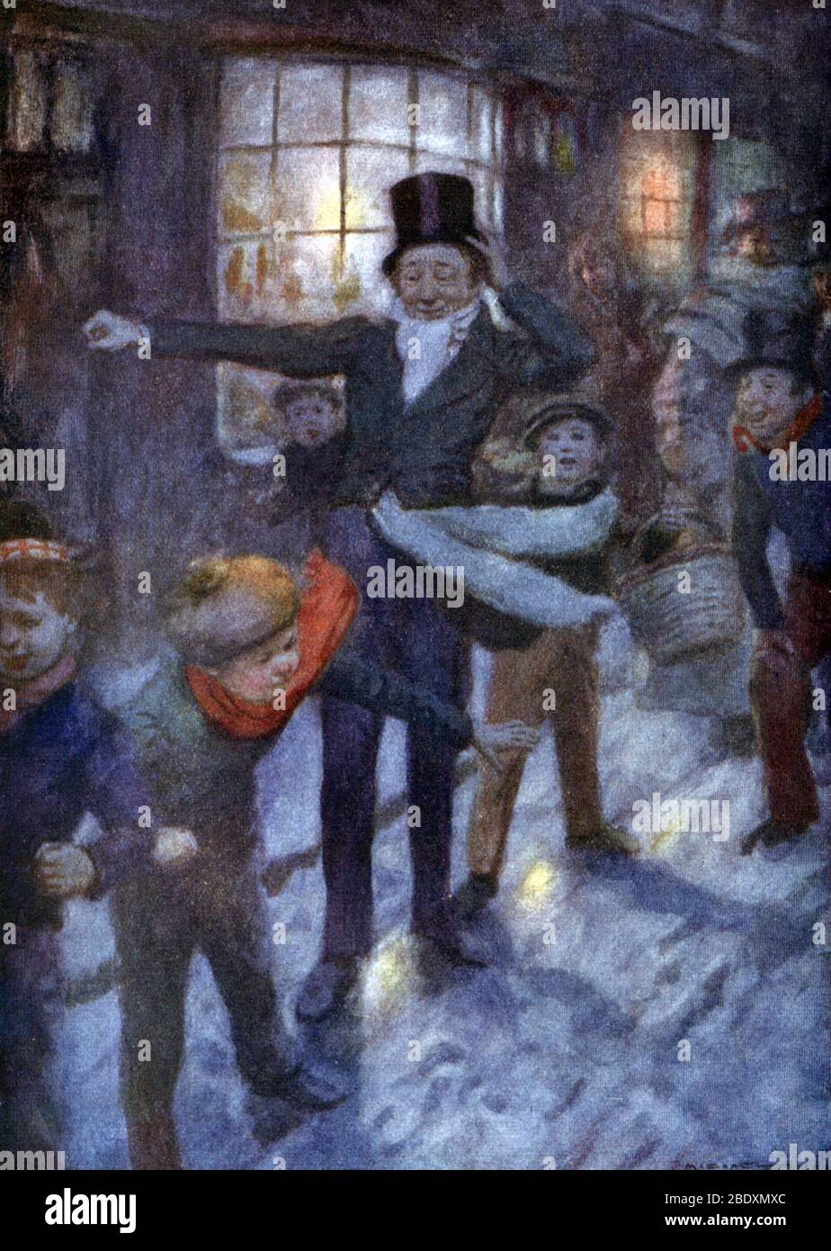 A Christmas Carol, Christmas Eve Slide Stock Photo - Alamy