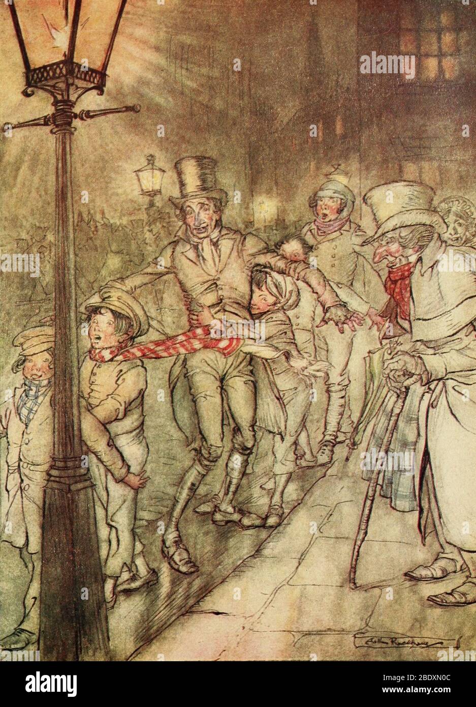 A Christmas Carol, Christmas Eve Slide Stock Photo - Alamy