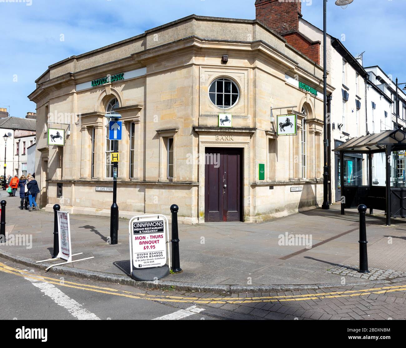 Coleford retail outlets, Forest of Dean, Gloucestershire Stock Photo ...