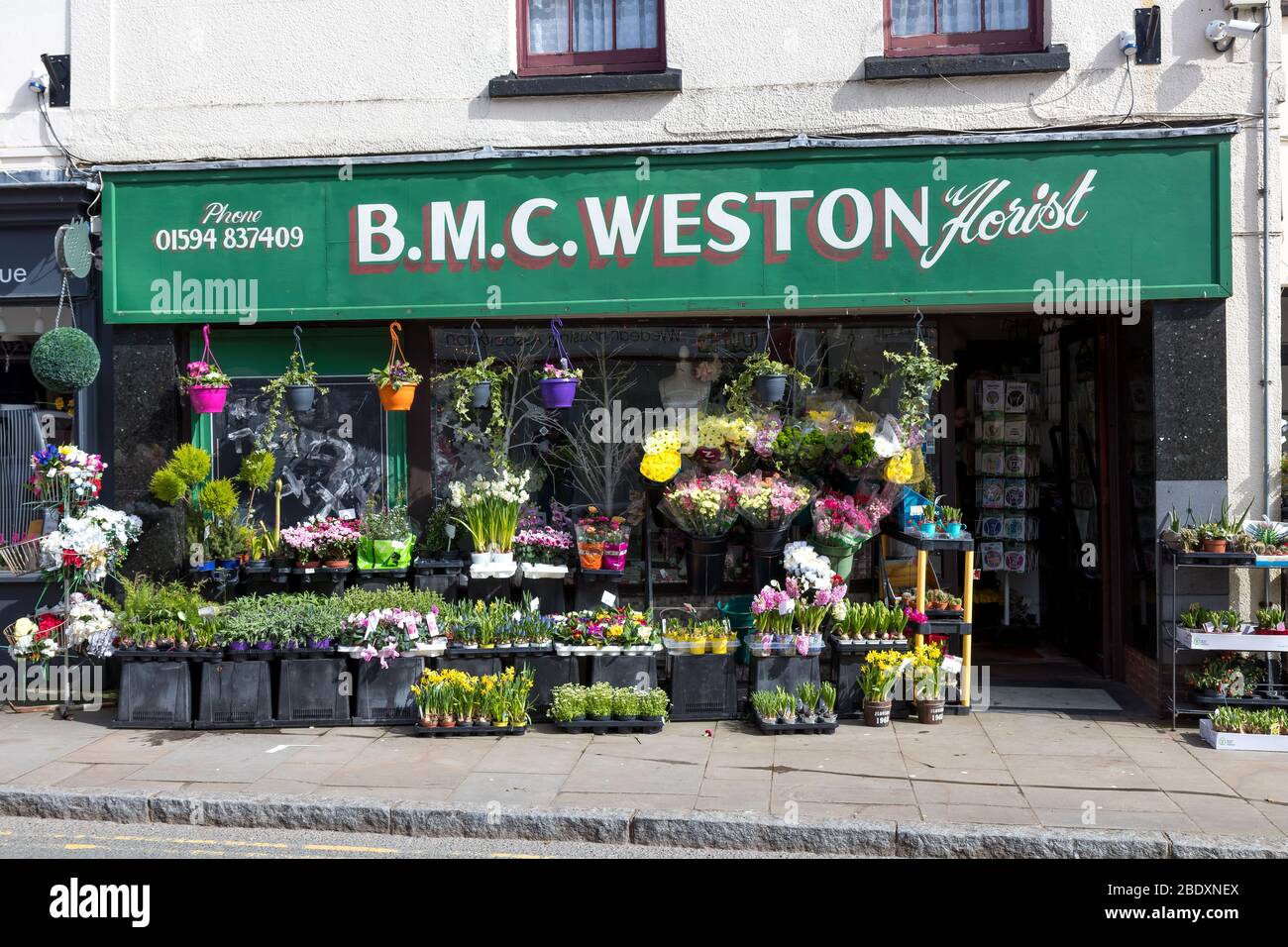 Coleford retail outlets, Forest of Dean, Gloucestershire Stock Photo ...