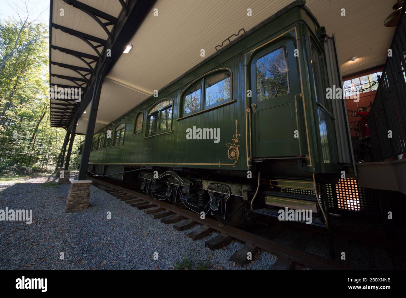 Pullman Car Sunbeam at Hildene The Lincoln Family Home Stock Photo - Alamy