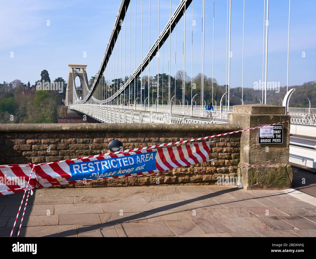 Restrictions on Clifton Suspension Bridge in Bristol during Coronavirus ...