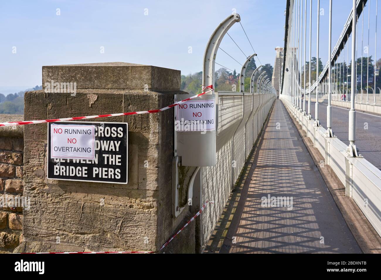 Restrictions on Clifton Suspension Bridge in Bristol during Coronavirus ...