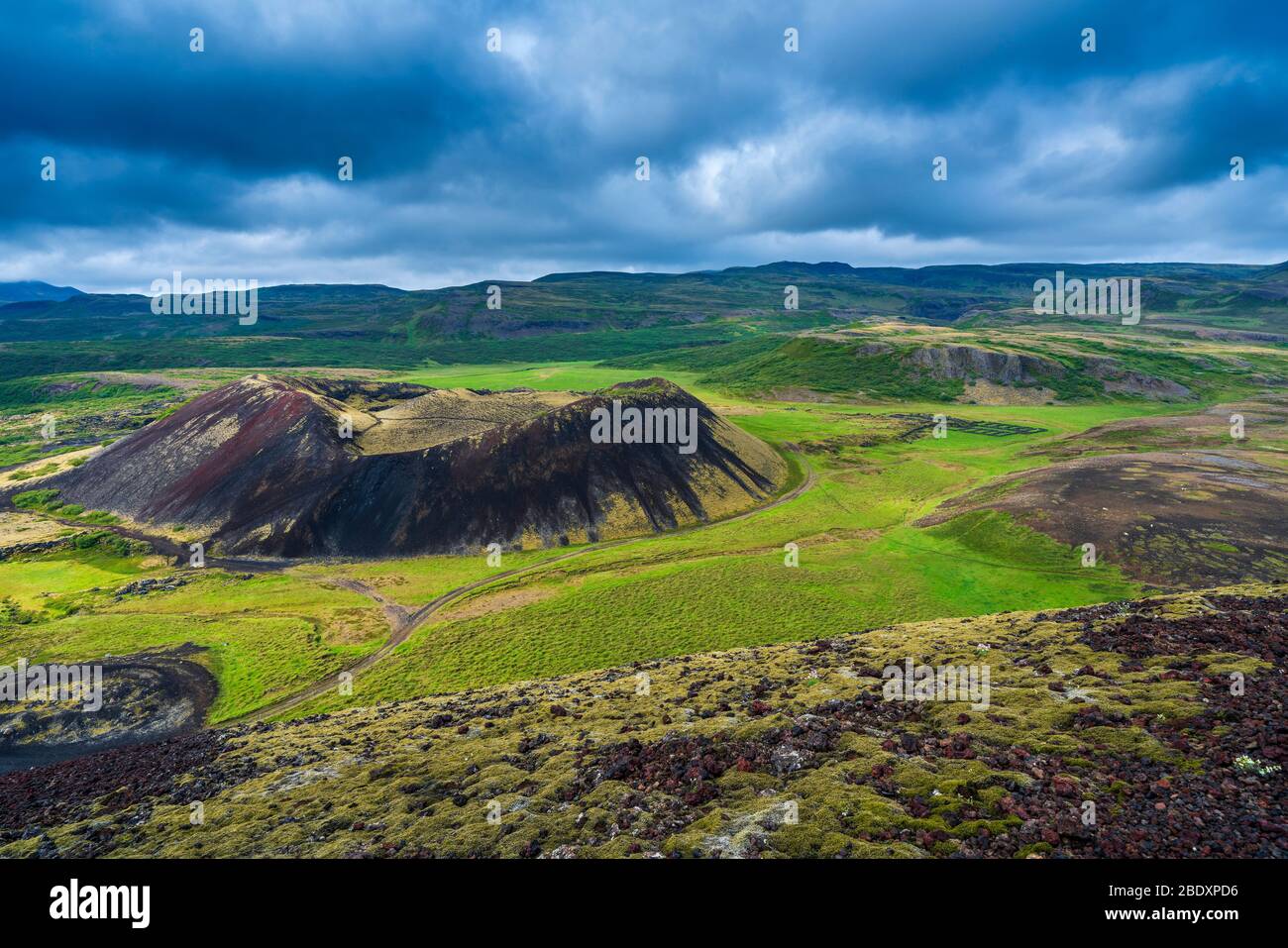Grabrok volcano hi-res stock photography and images - Alamy
