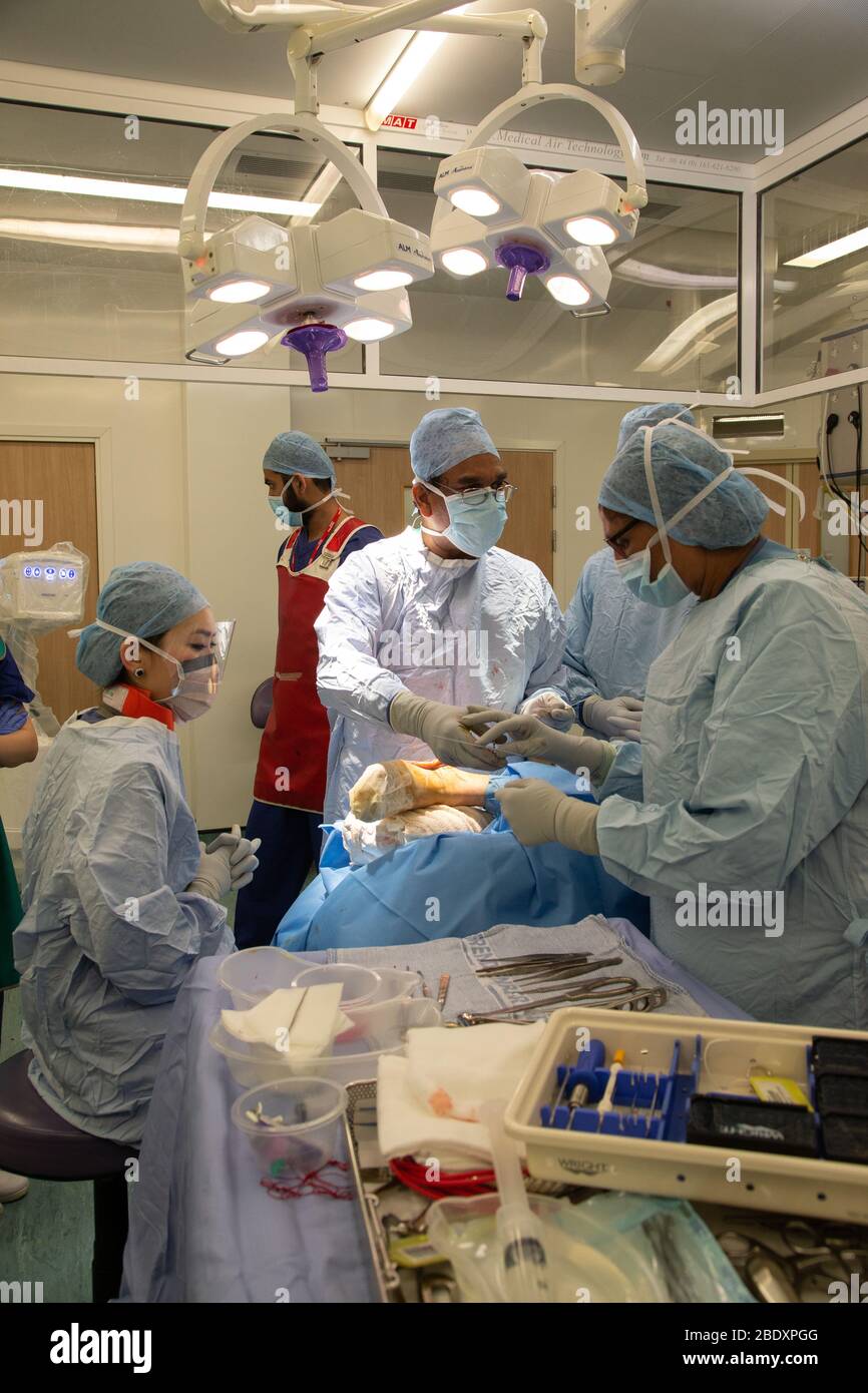 Inserting metal plate in foot hi-res stock photography and images - Alamy