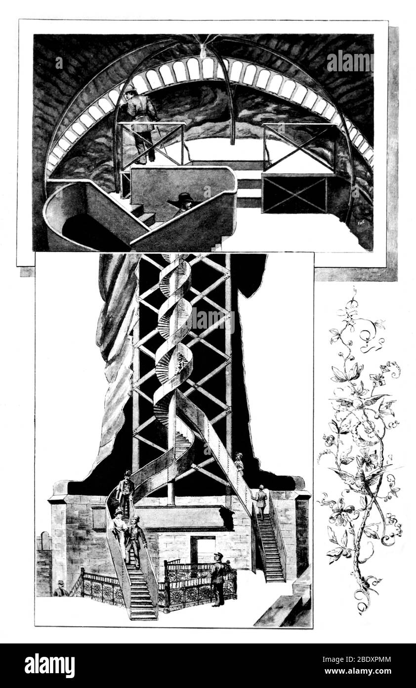 Statue of Liberty, Sectional Diagram Stock Photo - Alamy