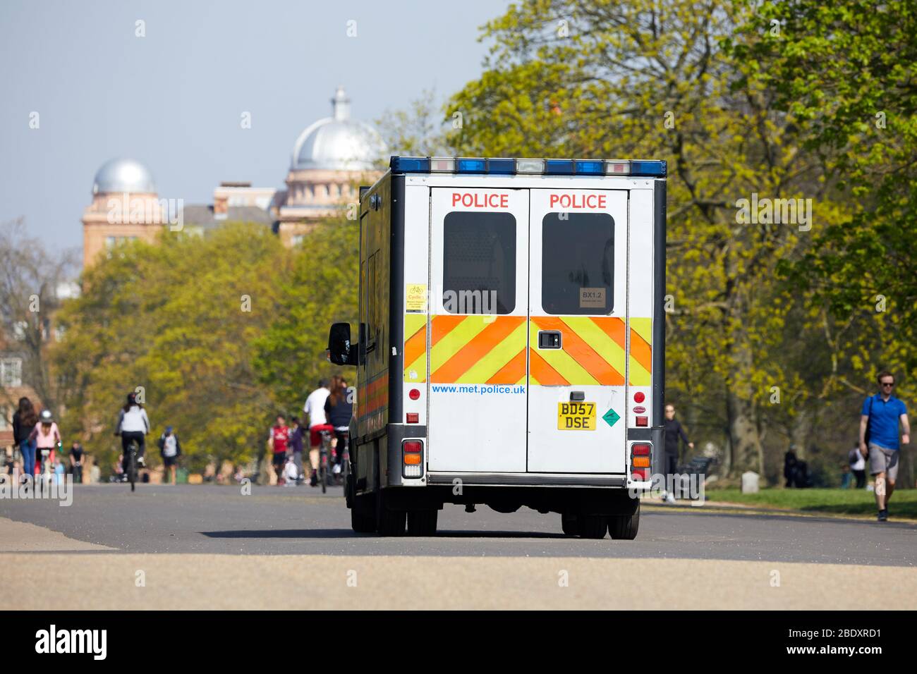 Covid 19 lockdown police patrol hi-res stock photography and images - Alamy