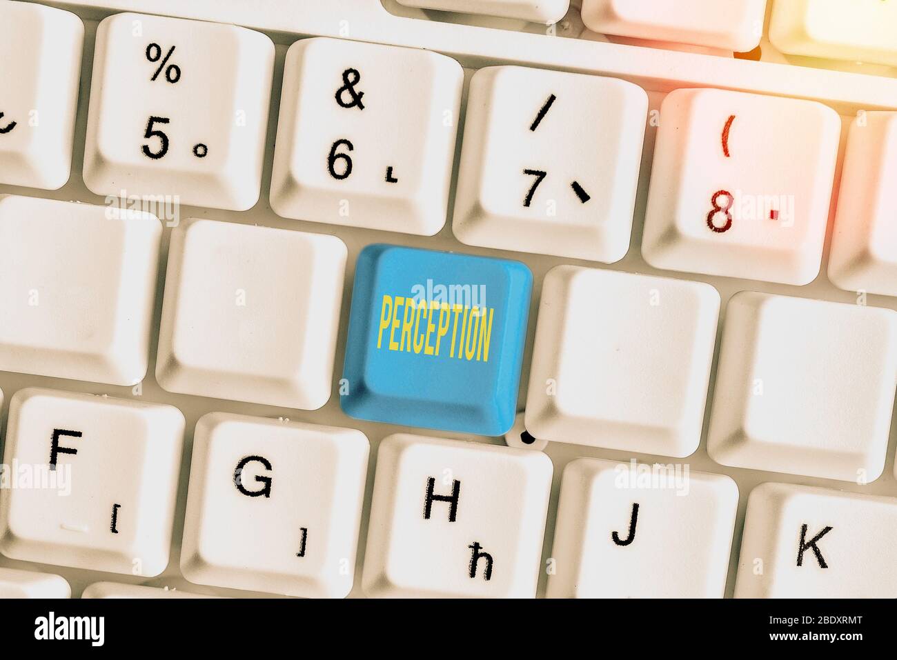Text sign showing Perception. Business photo text individuals organize ...