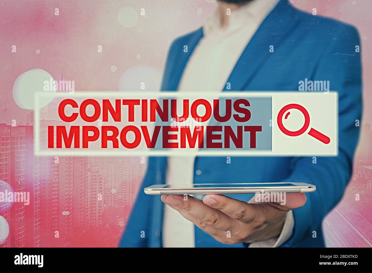Text sign showing Continuous Improvement. Business photo showcasing ...