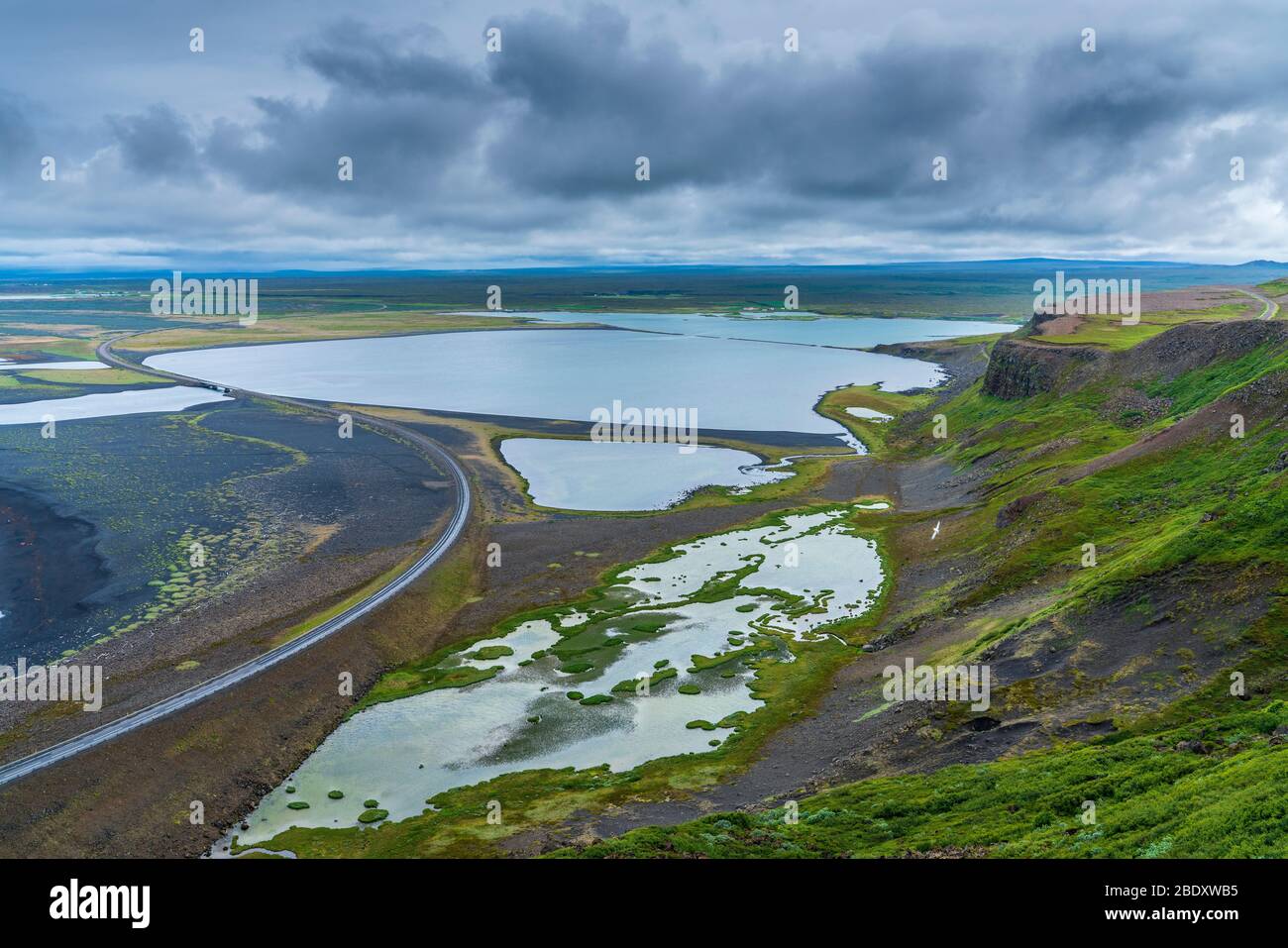 Icelandic landscape along Road 85, Northwestern Region, Iceland Stock ...