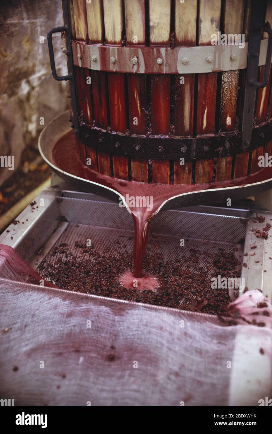Winemaking winepress hi-res stock photography and images - Alamy