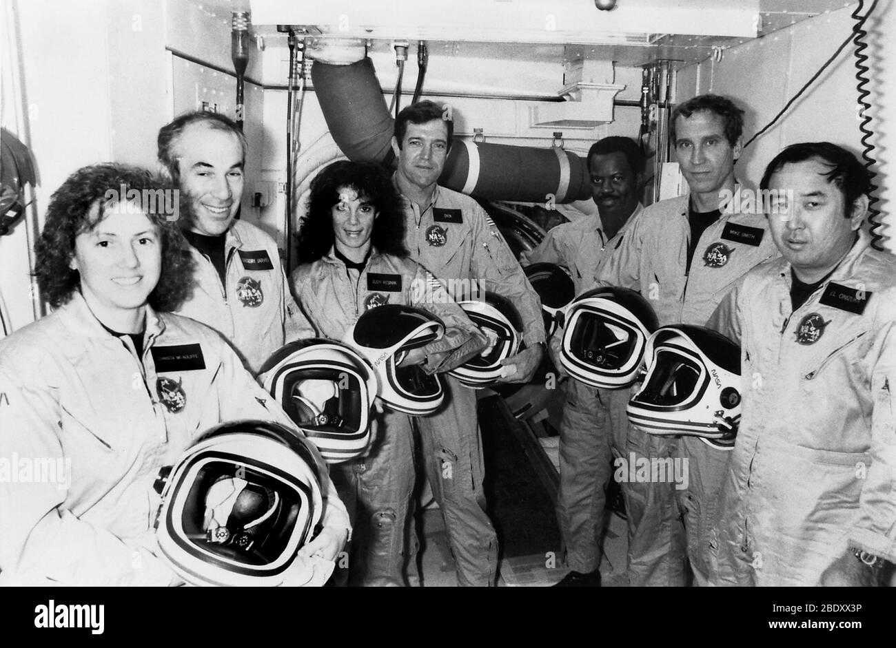 Space Shuttle Challenger Crew Stock Photo - Alamy
