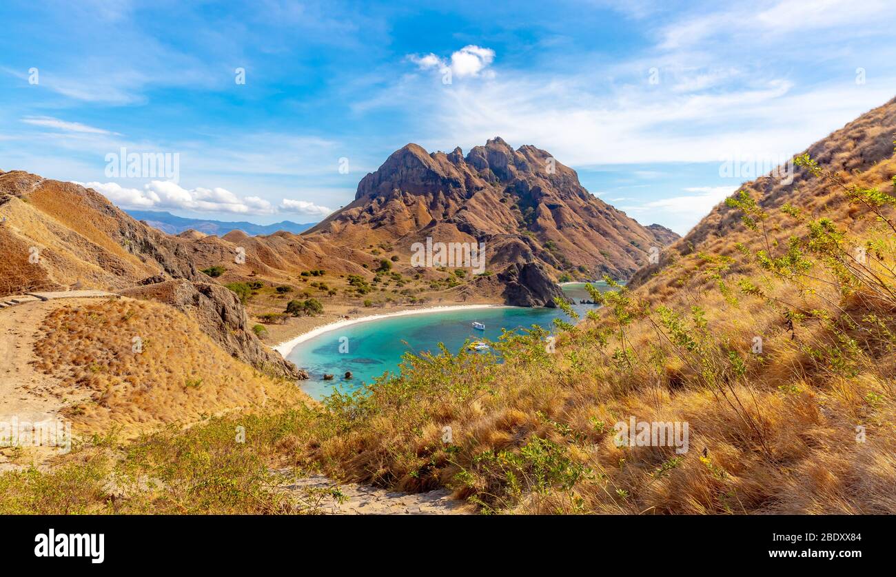 Top view of Padar Island in Komodo Island (Komodo National Park ...