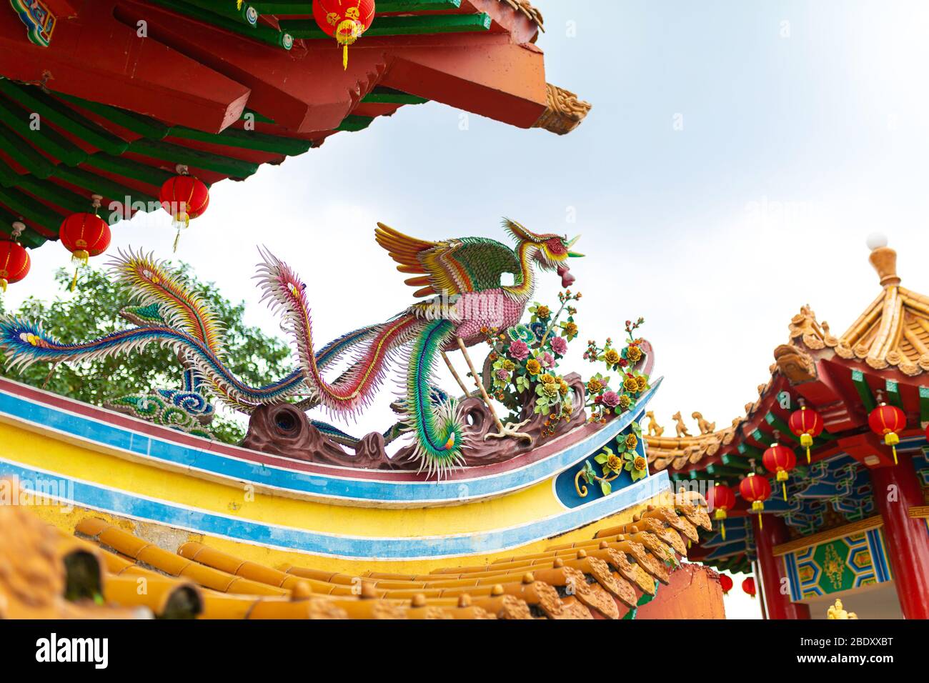 The majestic Chinese temple in traditional Chinese style Stock Photo ...