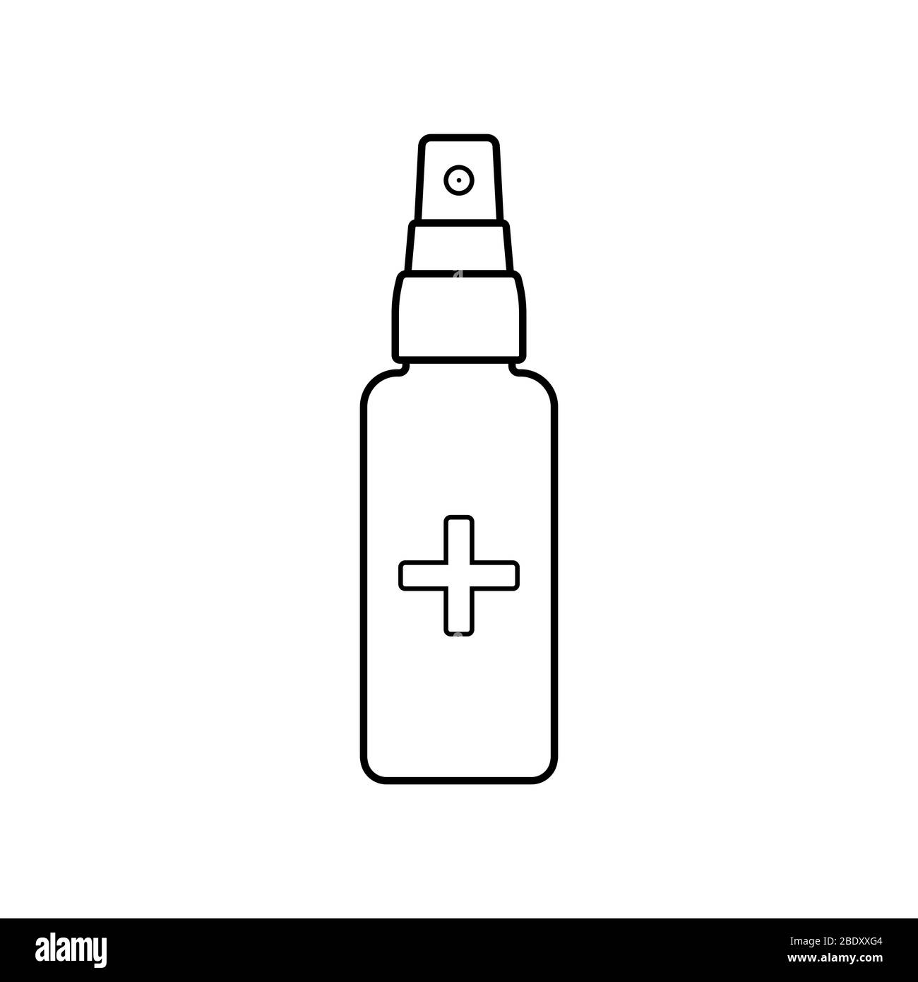 Spray medical bottle line style. Vector eps10 Stock Vector Image & Art ...