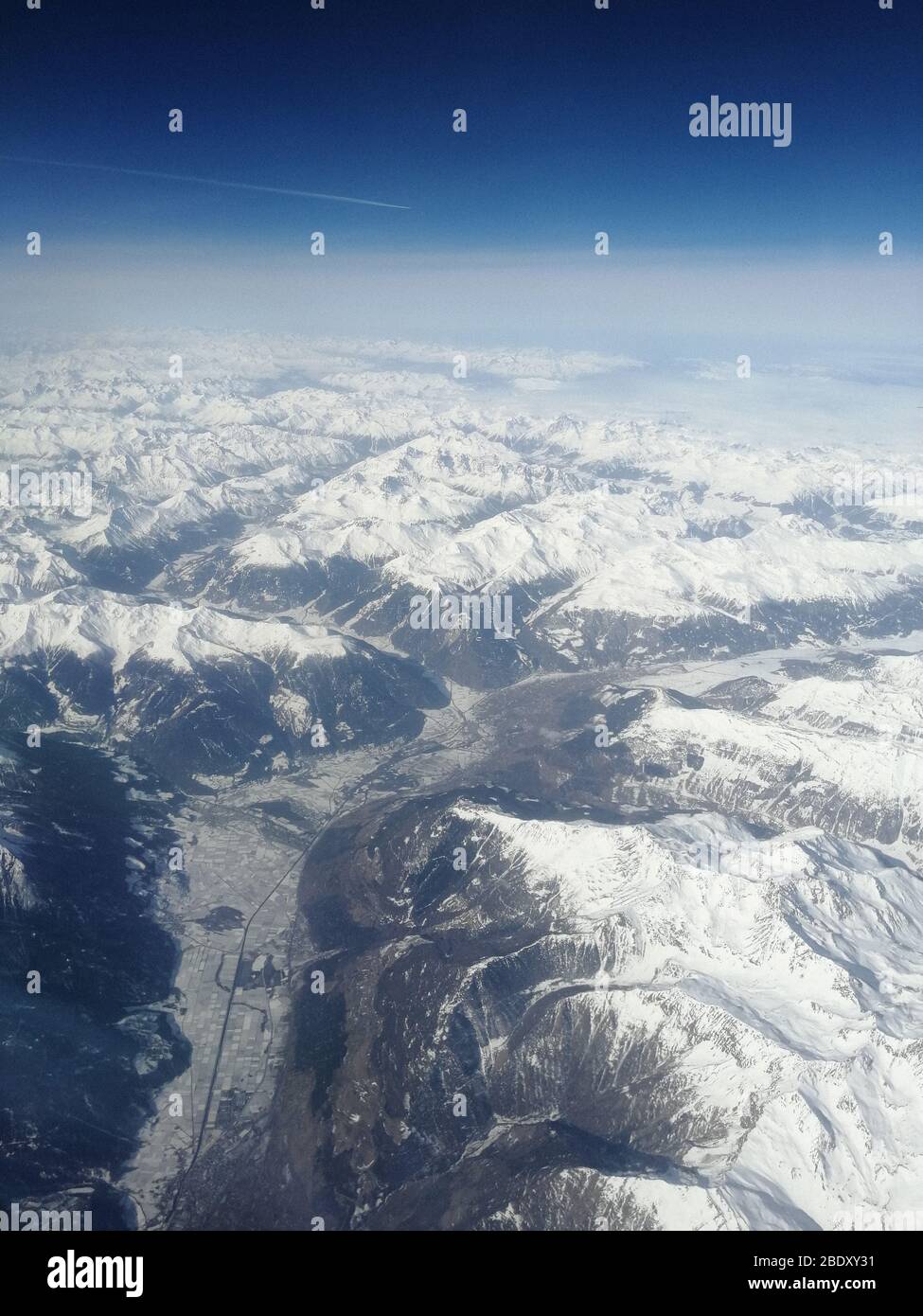Aerial photo of Alps Stock Photo - Alamy