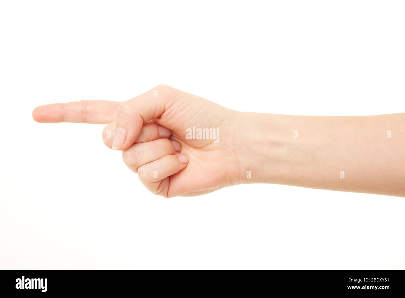 Woman index finger hi-res stock photography and images - Alamy