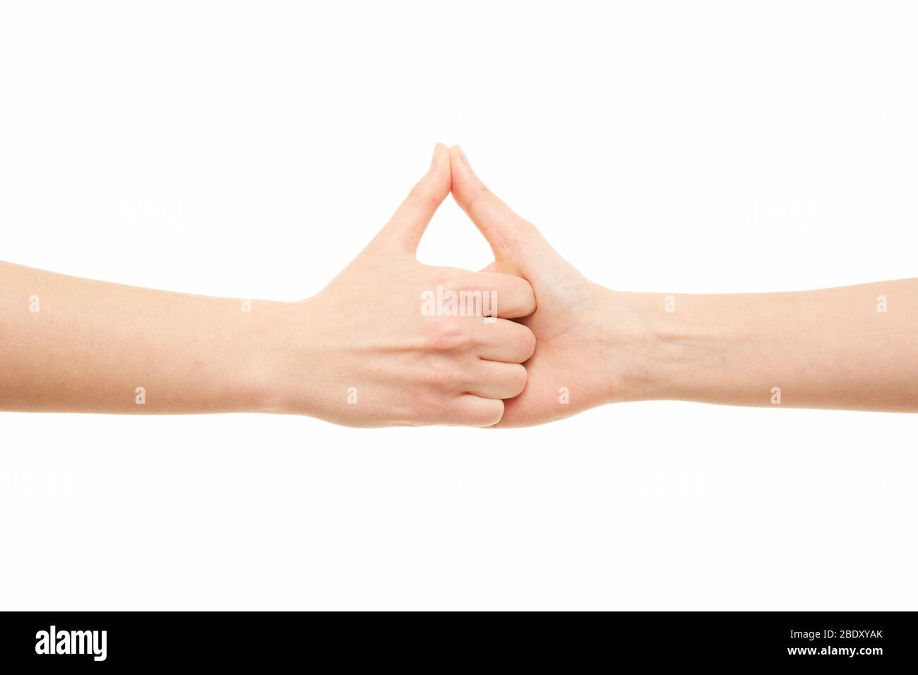Man and woman arms touch, hand gesture Stock Photo - Alamy