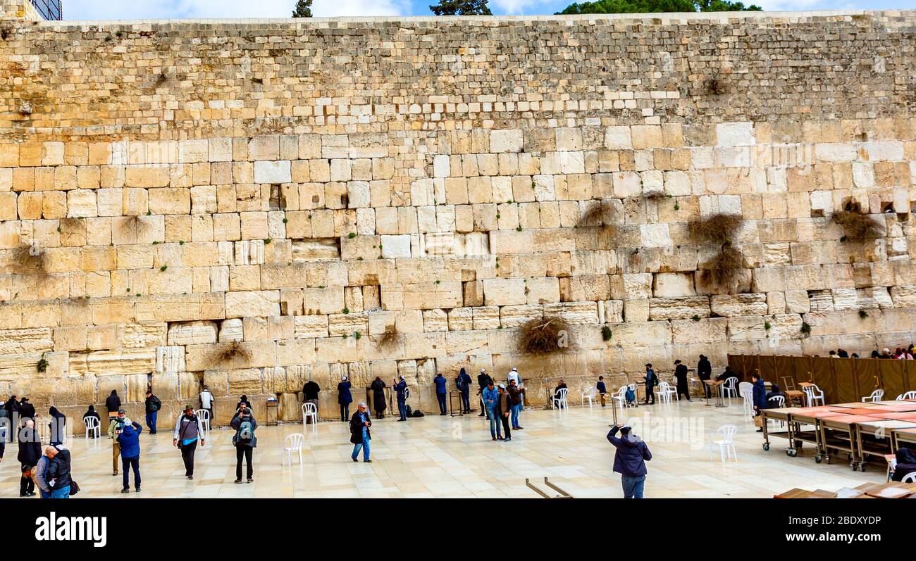 Western Wall in Jerusalem Old City, Israel Stock Photo - Alamy