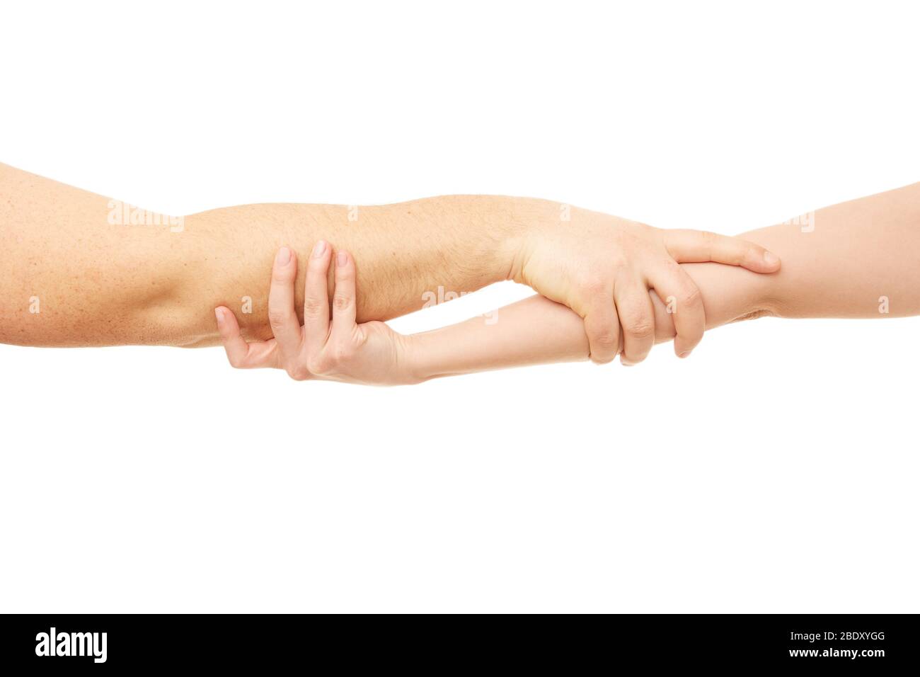 Man and woman arms touch, hand gesture Stock Photo - Alamy