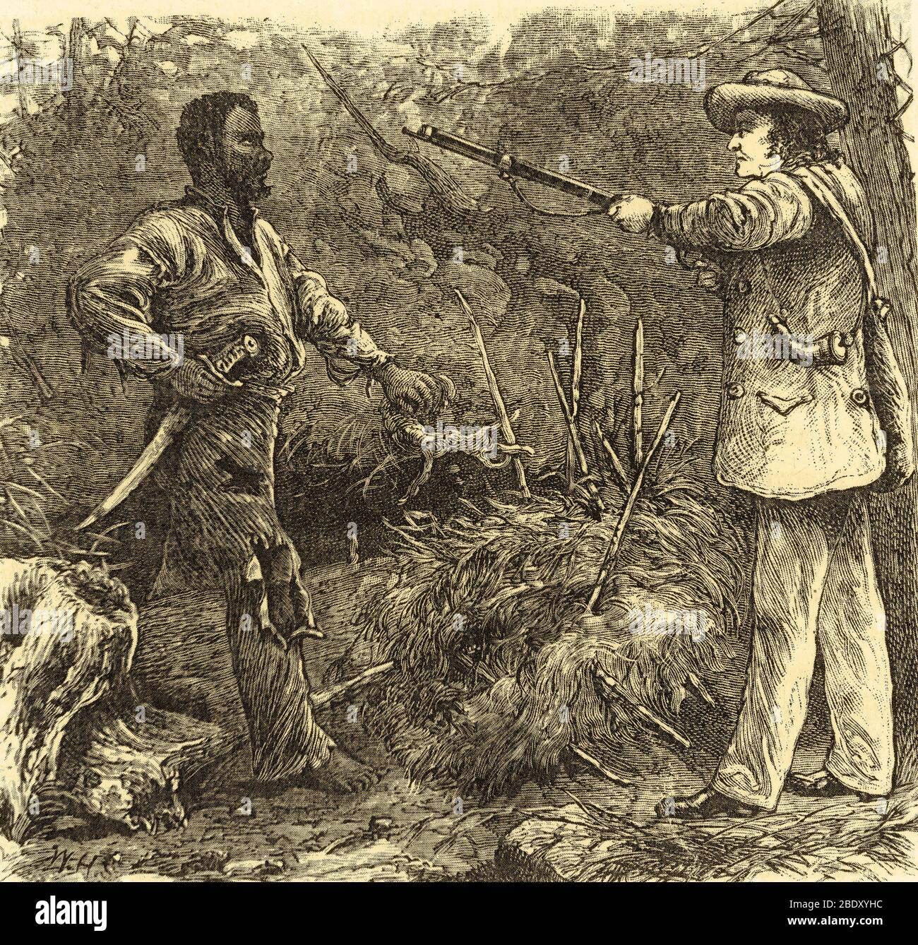 Capture of Nat Turner, American Rebel Stock Photo - Alamy