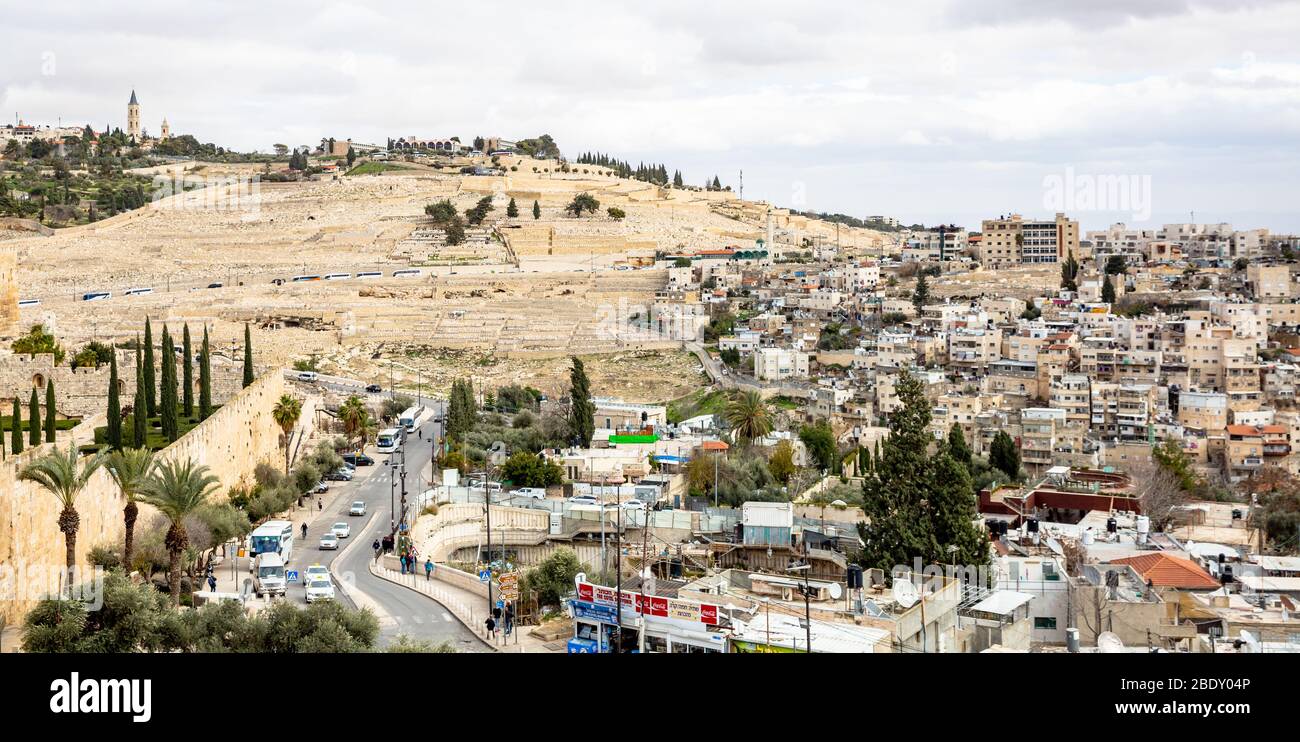 Aerial View of Jerusalem old city . Israel Stock Photo - Alamy