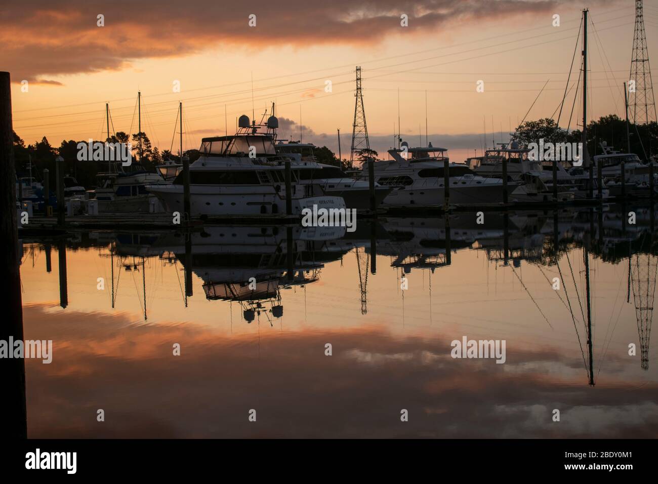 The San Rafael Yacht Club is a good place to see a reflection of the ...