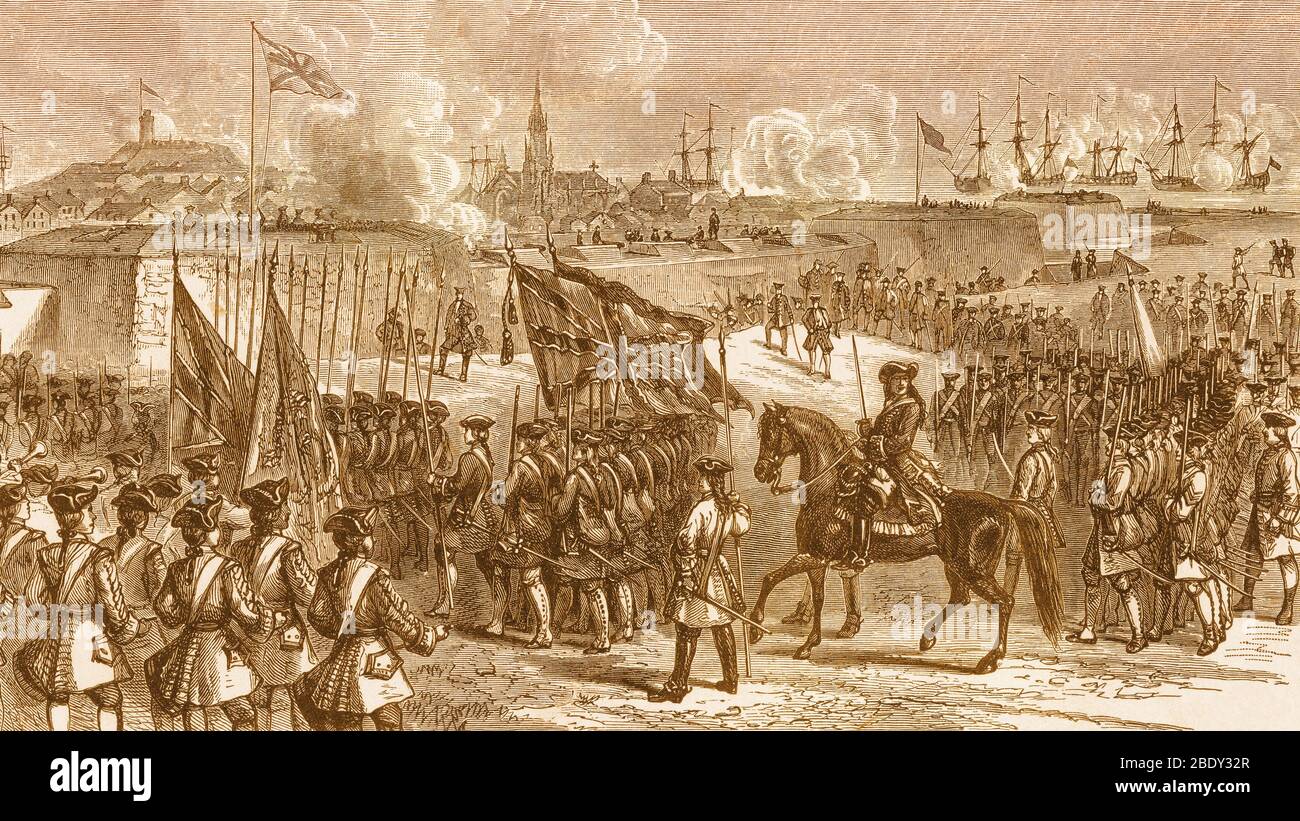 The Surrender of Louisbourg, 1758 Stock Photo - Alamy