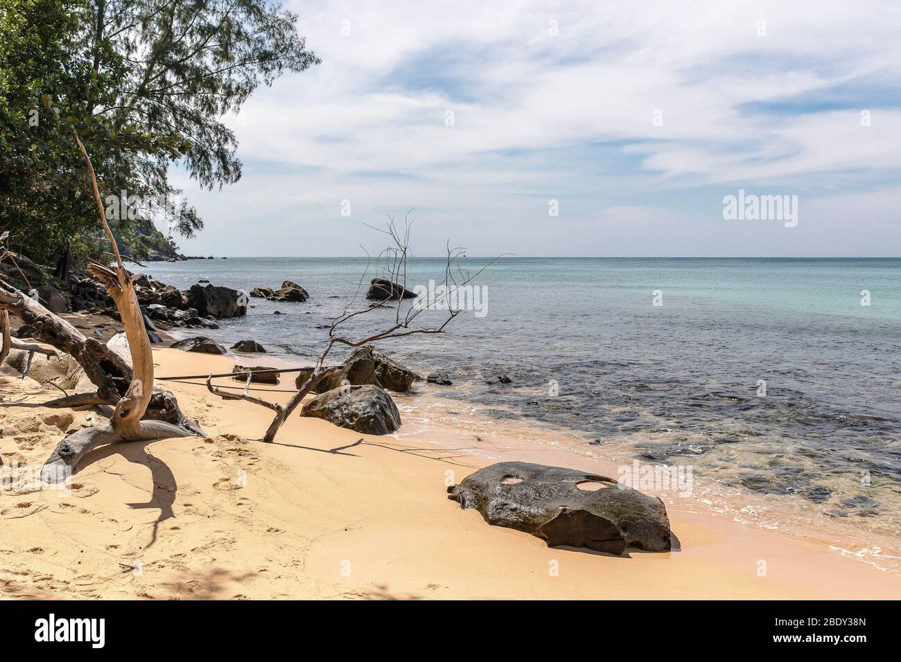 Sunset beach, koh rong samloem island, sihanoukville, Cambodia Stock ...