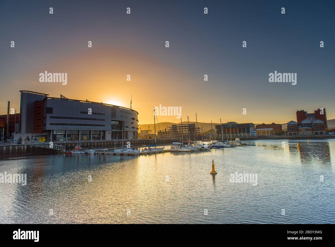 Belfast city at night, Northern Ireland, UK Stock Photo - Alamy