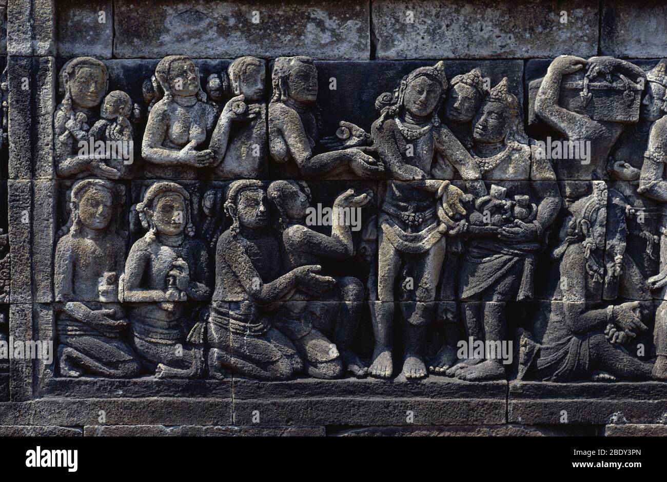 Buddhist Carvings at Borobudur Monument, Indonesia Stock Photo - Alamy