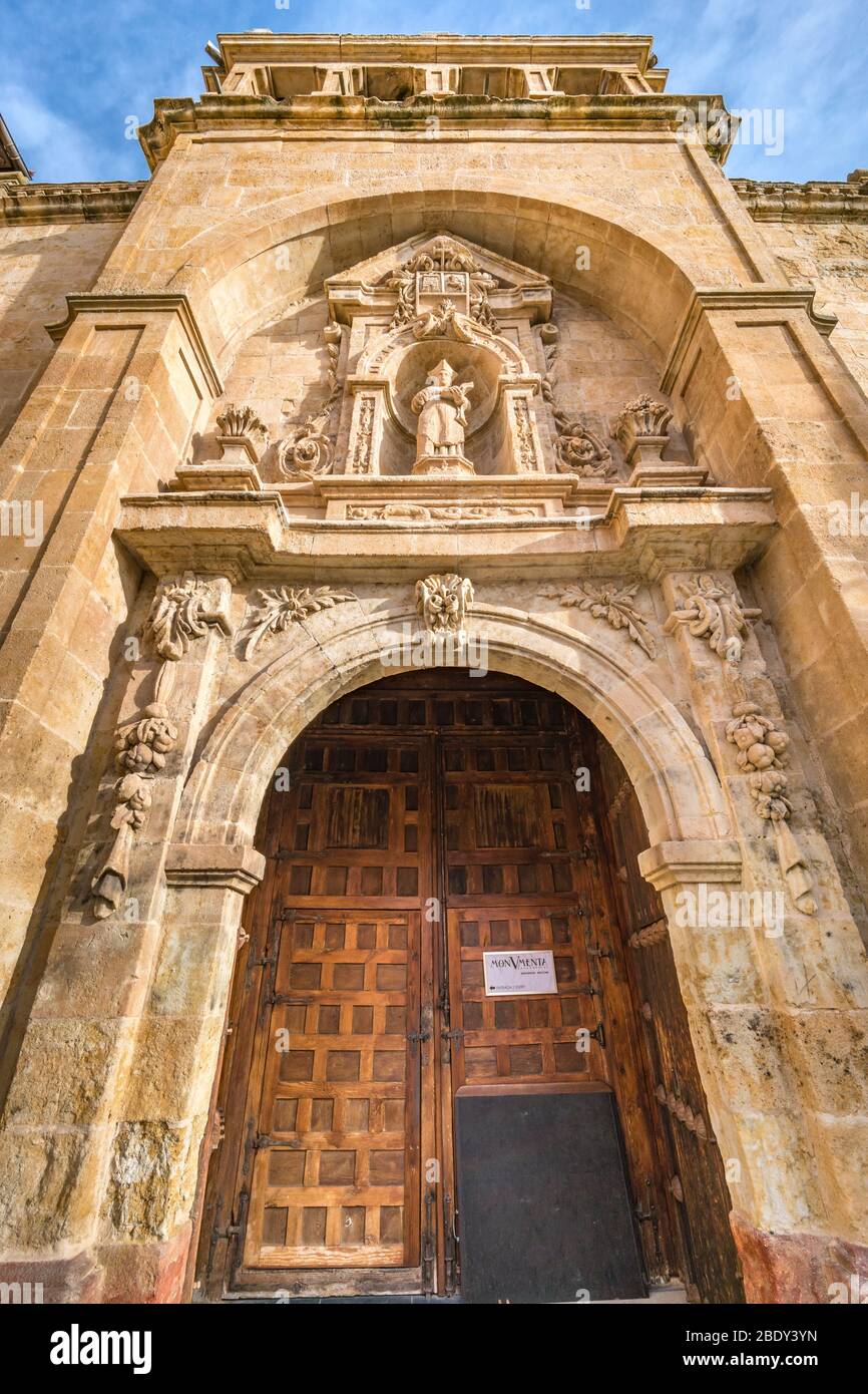 Salamanca, Spain - February 3, 2019 : Exterior view of San Millan ...