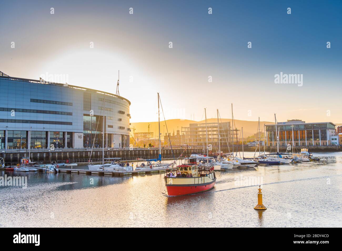 Belfast city at night, Northern Ireland, UK Stock Photo - Alamy