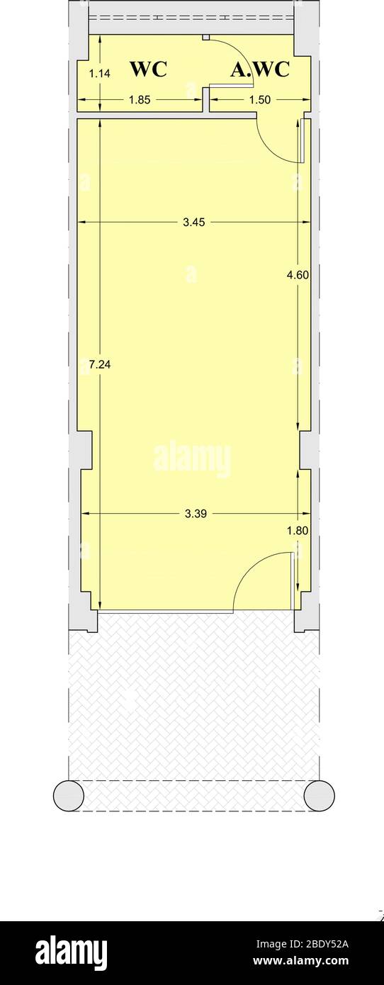 planimetry; building renovation project Stock Photo - Alamy