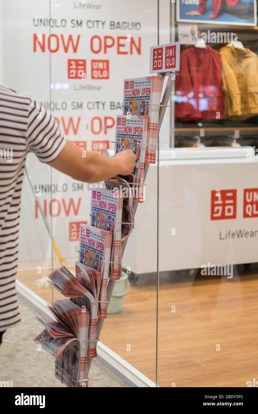 NOV. 28, 2019-BAGUIO CITY PHILIPPIINES : Newly open UNIQLO store inside ...