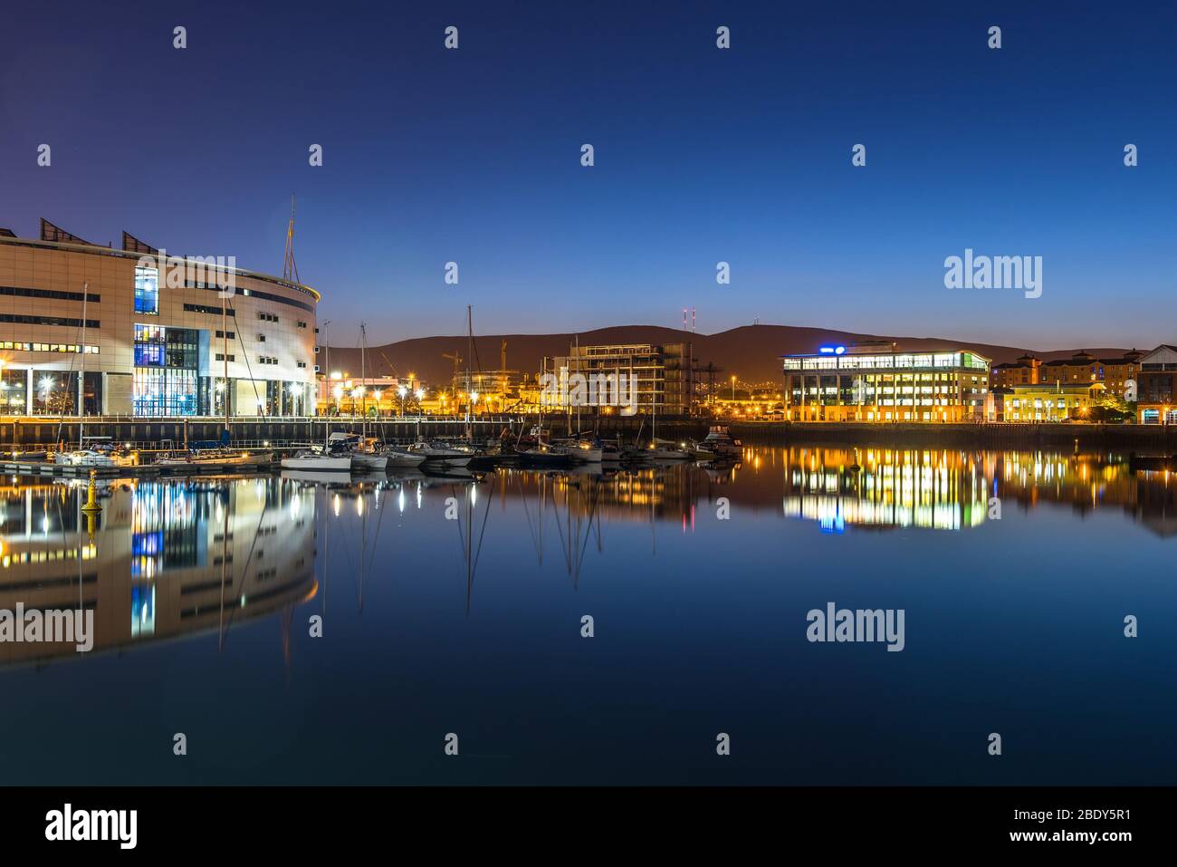 Belfast city at night, Northern Ireland, UK Stock Photo - Alamy