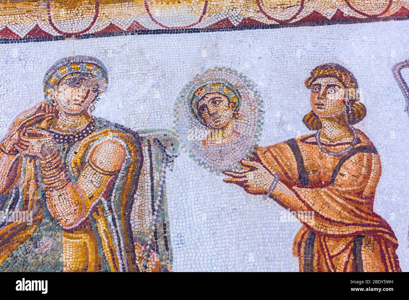 Roman toilet mosaic hi-res stock photography and images - Alamy