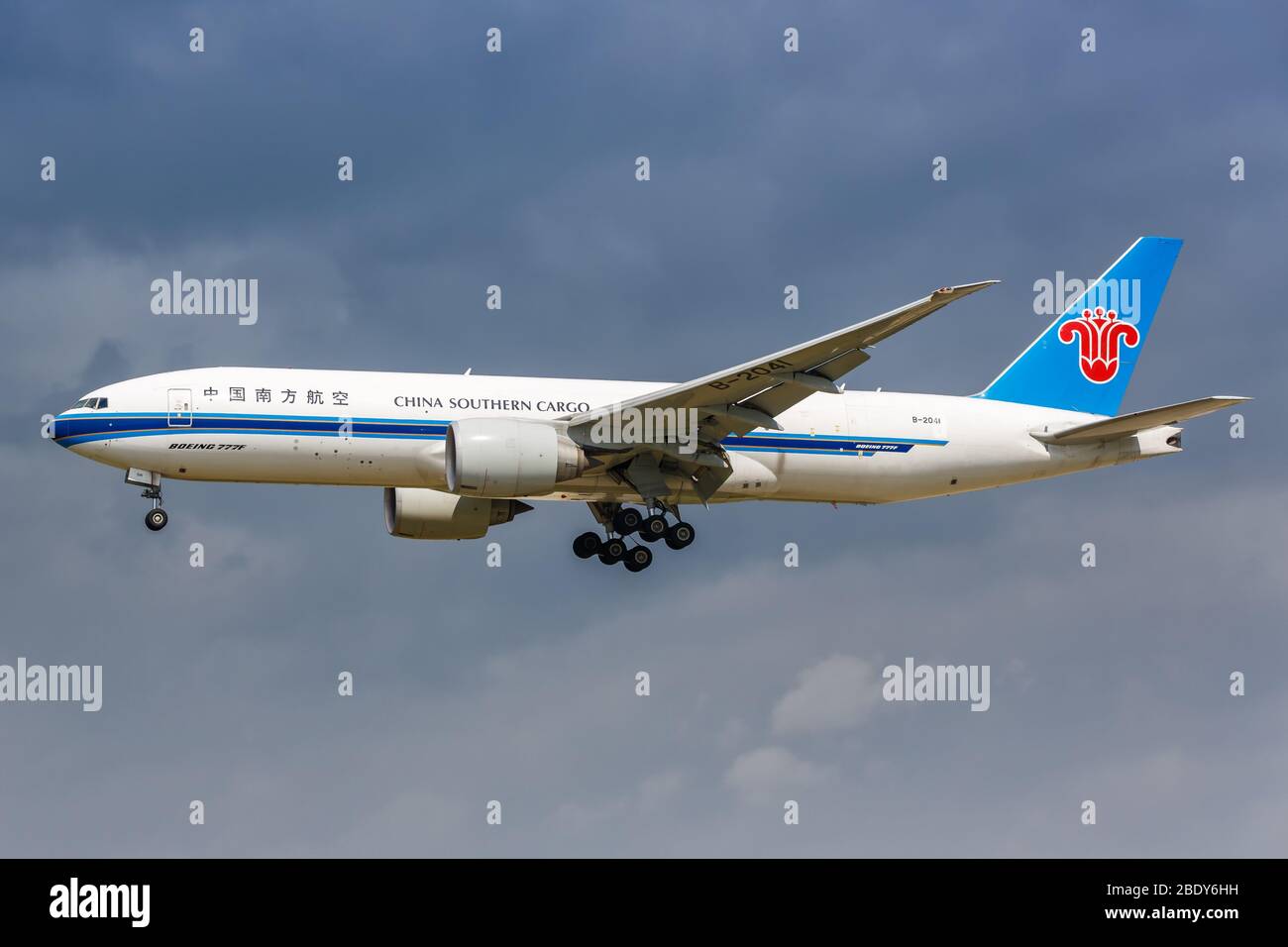 Frankfurt, Germany – April 25, 2018: China Southern Cargo Boeing 777F ...