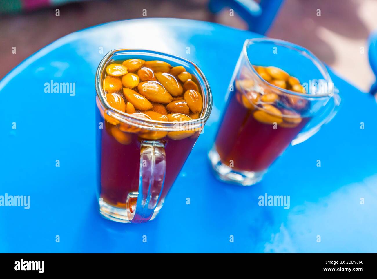 Tea with almonds Stock Photo - Alamy