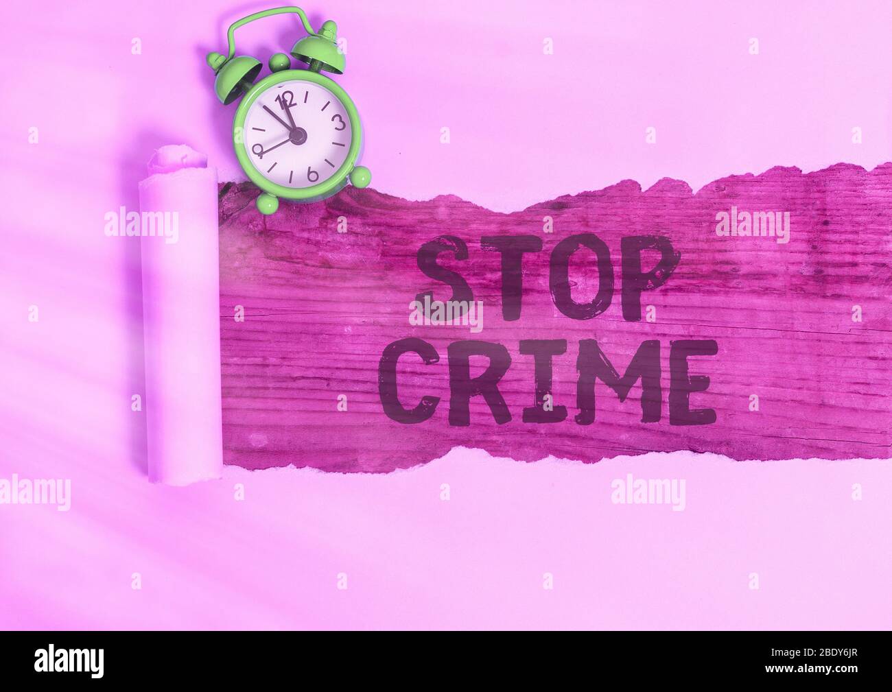 Conceptual hand writing showing Stop Crime. Concept meaning the effort ...