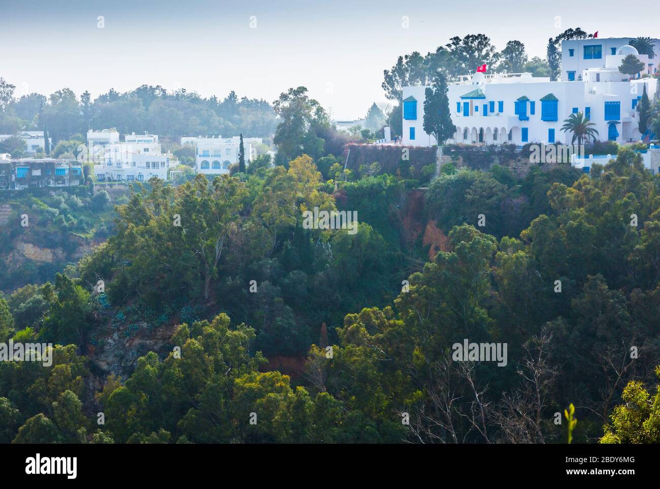 Viewpoint. Sidi Bou Said village. Tunisia, Africa Stock Photo - Alamy
