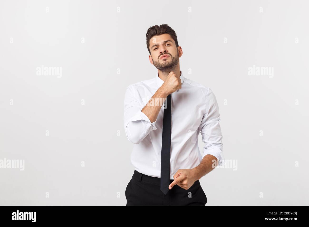 Handsome businessman in brown coat hi-res stock photography and images ...
