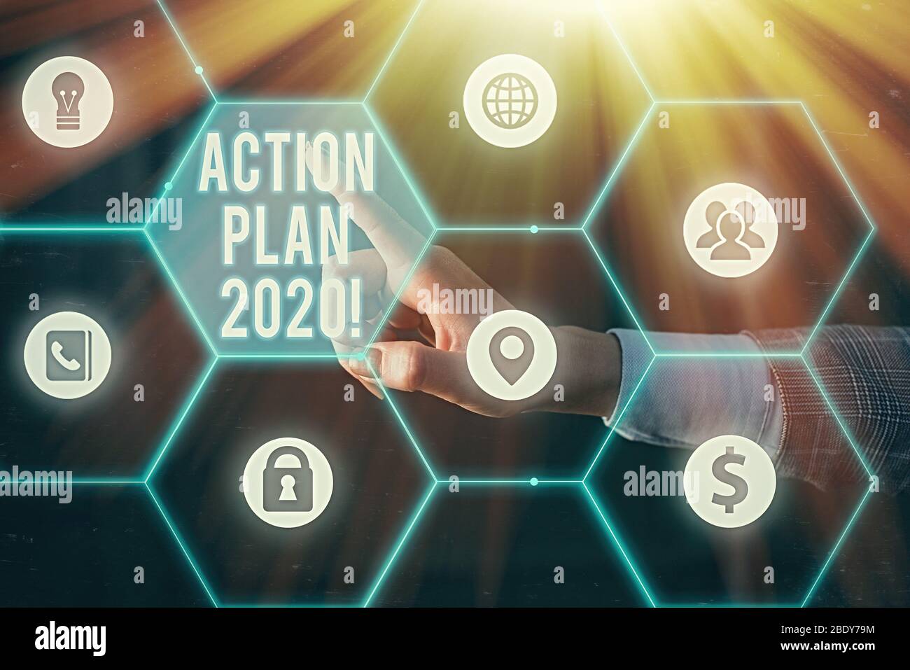 Text sign showing Action Plan 2020. Business photo text proposed ...