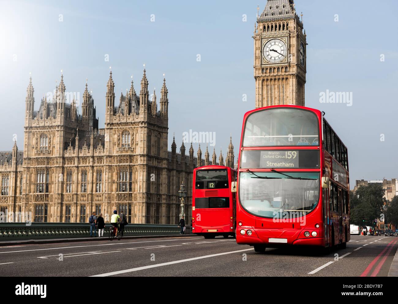 Red bus in London, United Kingdom Stock Photo - Alamy