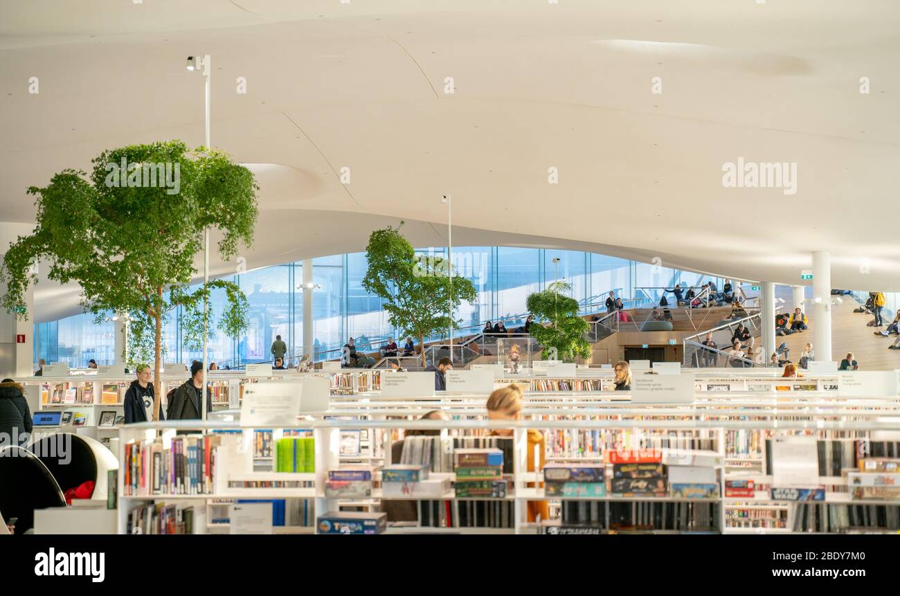 Oodi library .New Helsinki city library called Oodi.Finland Stock Photo ...