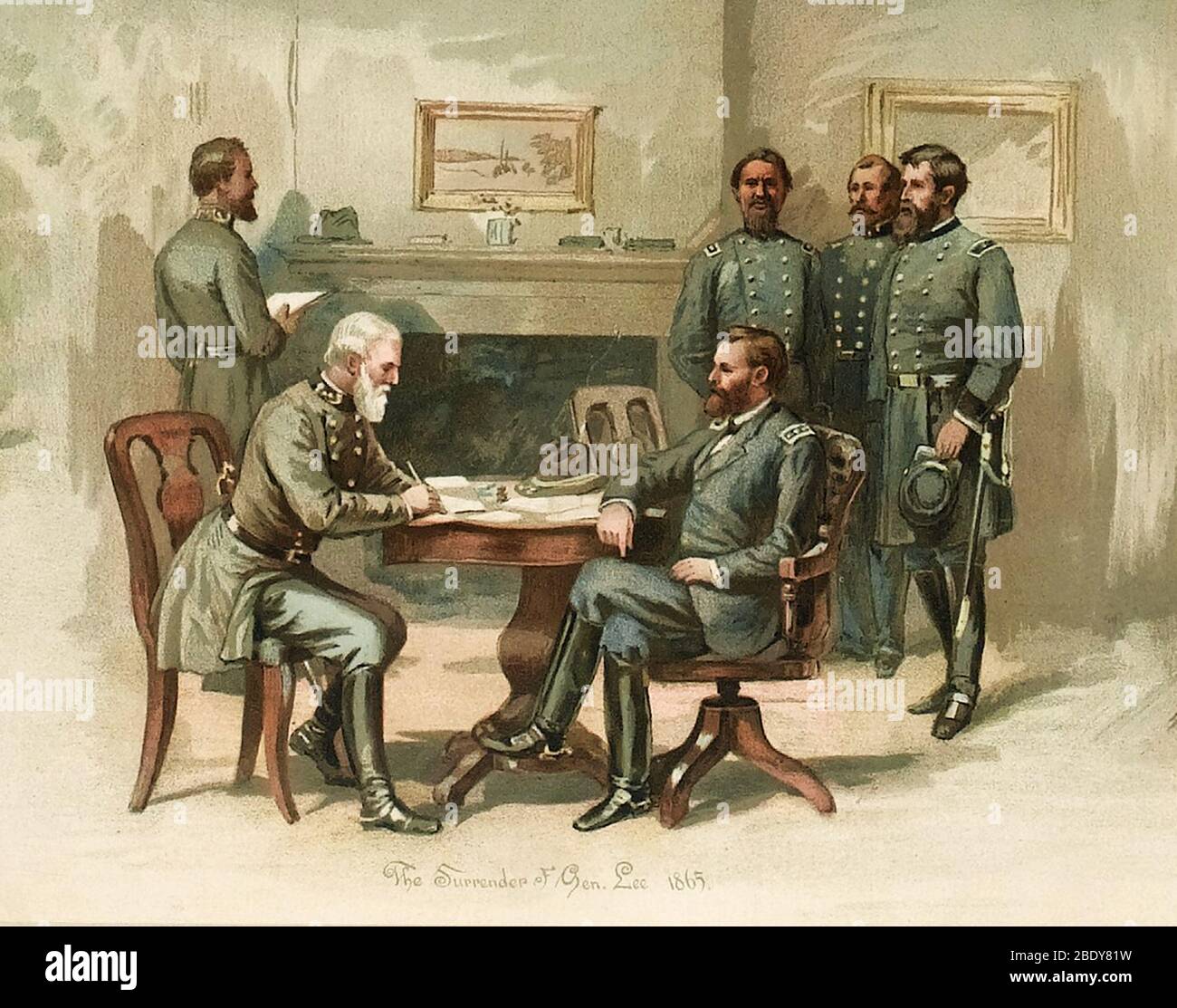 Lee surrender 1865 hi-res stock photography and images - Alamy