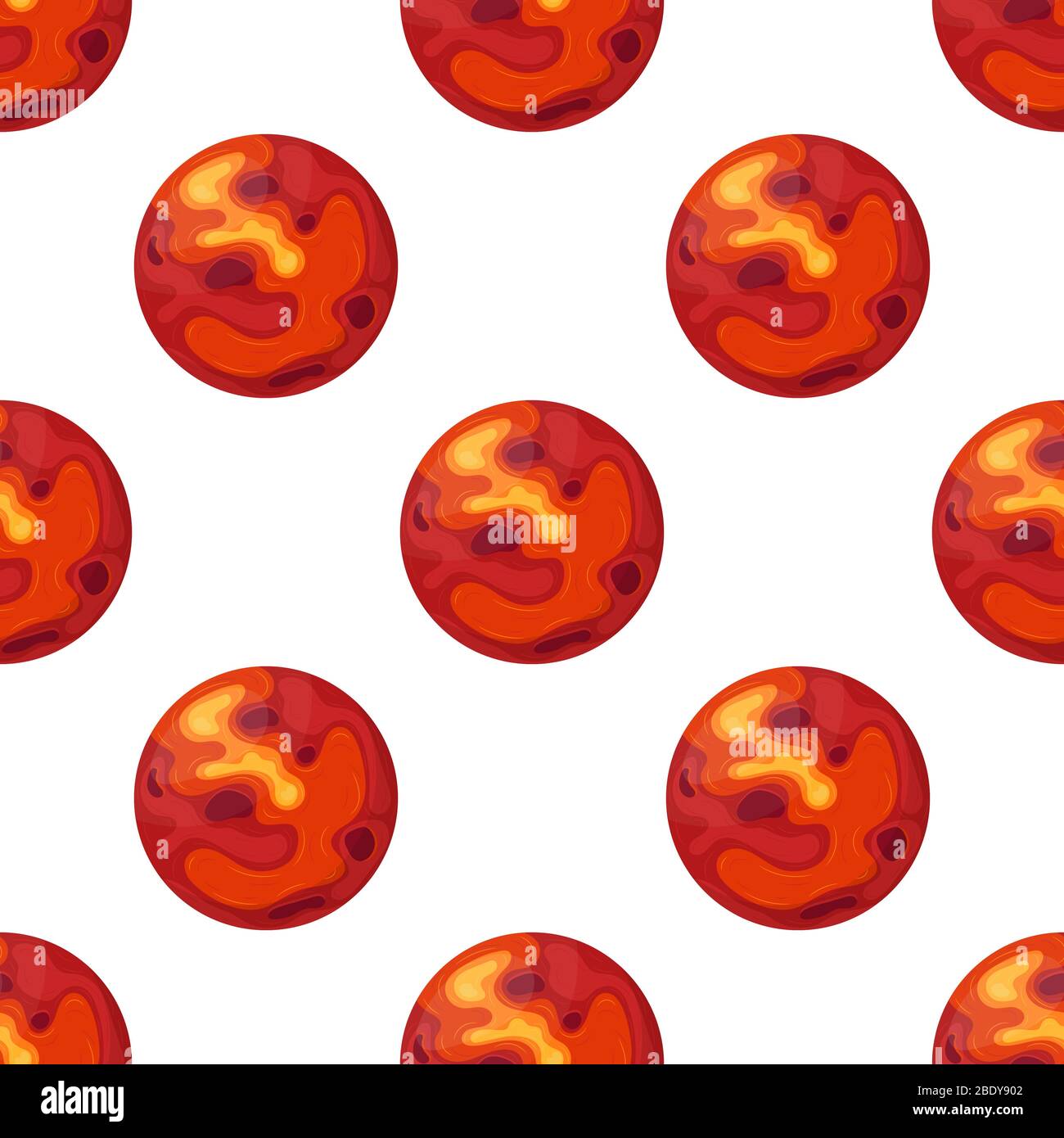 Mars planet isolated on white background. Planet of solar system ...